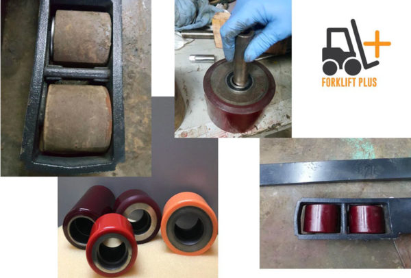 How to quick change forklift load wheels - FORKLIFT PLUS