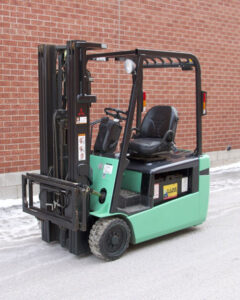 3 wheel Electric Forklift Mitsubishi FB18NT 3500 lbs Forklift Plus