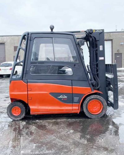 Outdoor Electric Forklift Linde E50 with cabin 10000 Lbs » Forklift Plus